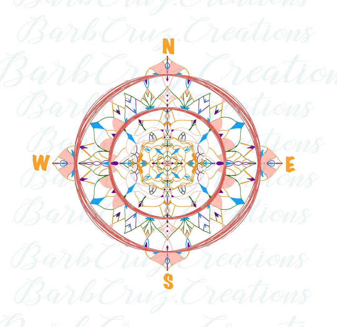 Compass, Digital Design, Clip Art, PNG, Instant Download, Sublimation ...