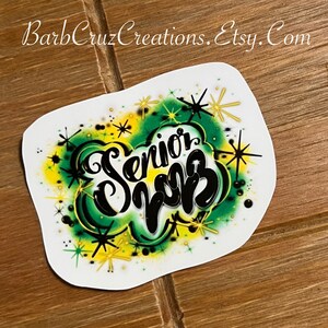 Senior 2024, High School, Class of 2024, Graduate, Airbrush ...