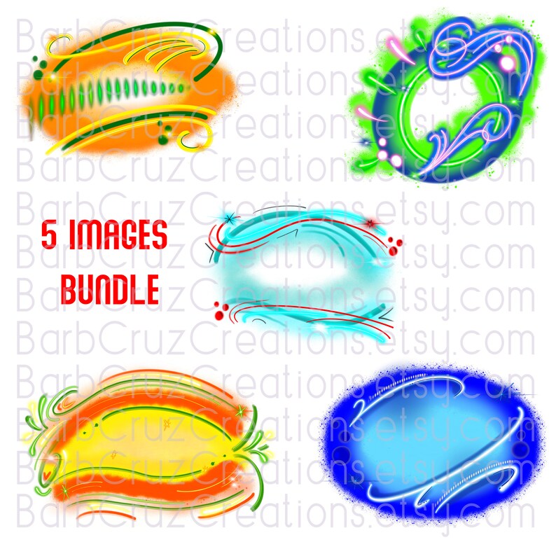 Bundle Package Airbrush Background Png Sublimation Designs | Etsy