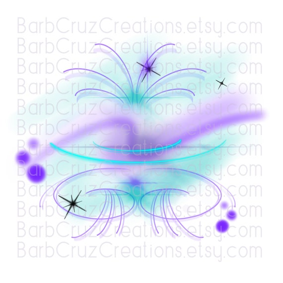 Airbrush Backgrounds Blue Png Purple Png Clipart Pngs | Etsy