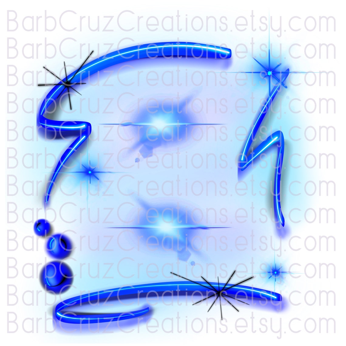 Airbrush Background Digital Images Blue Clipart Pngs - Etsy