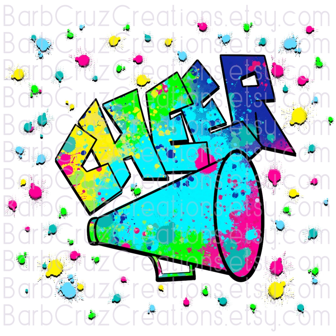 Cheer, Cheerleader, Shirt Png, Splatter Paint Designs, Cheer Team ...