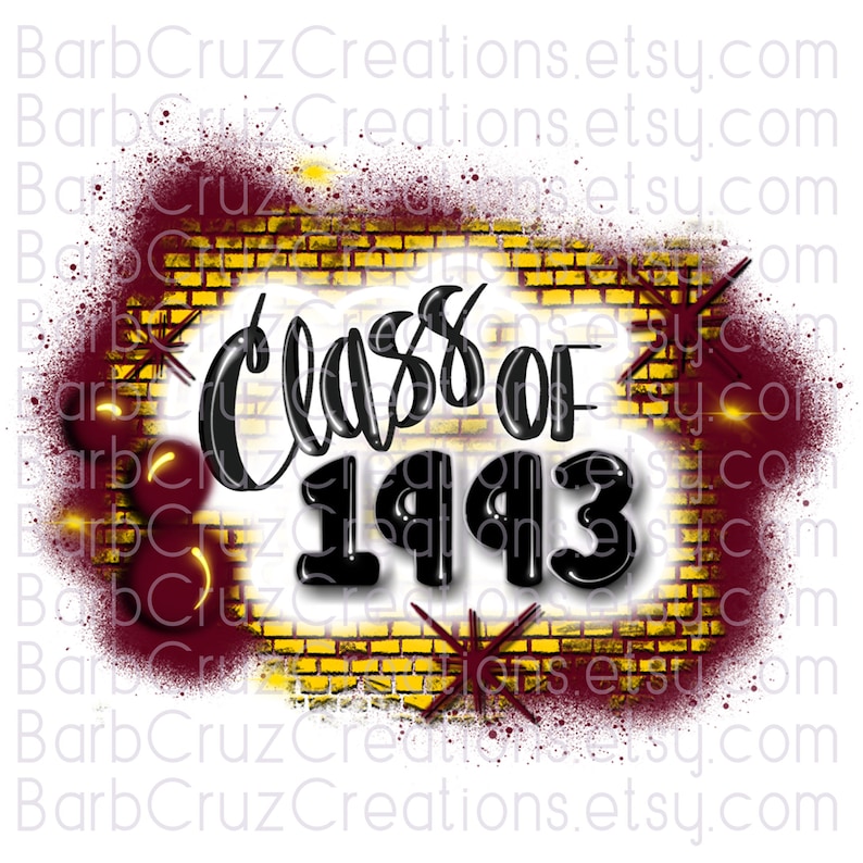 Airbrush Png, Class of 1993, Airbrush, Sublimation, Brick Wall ...