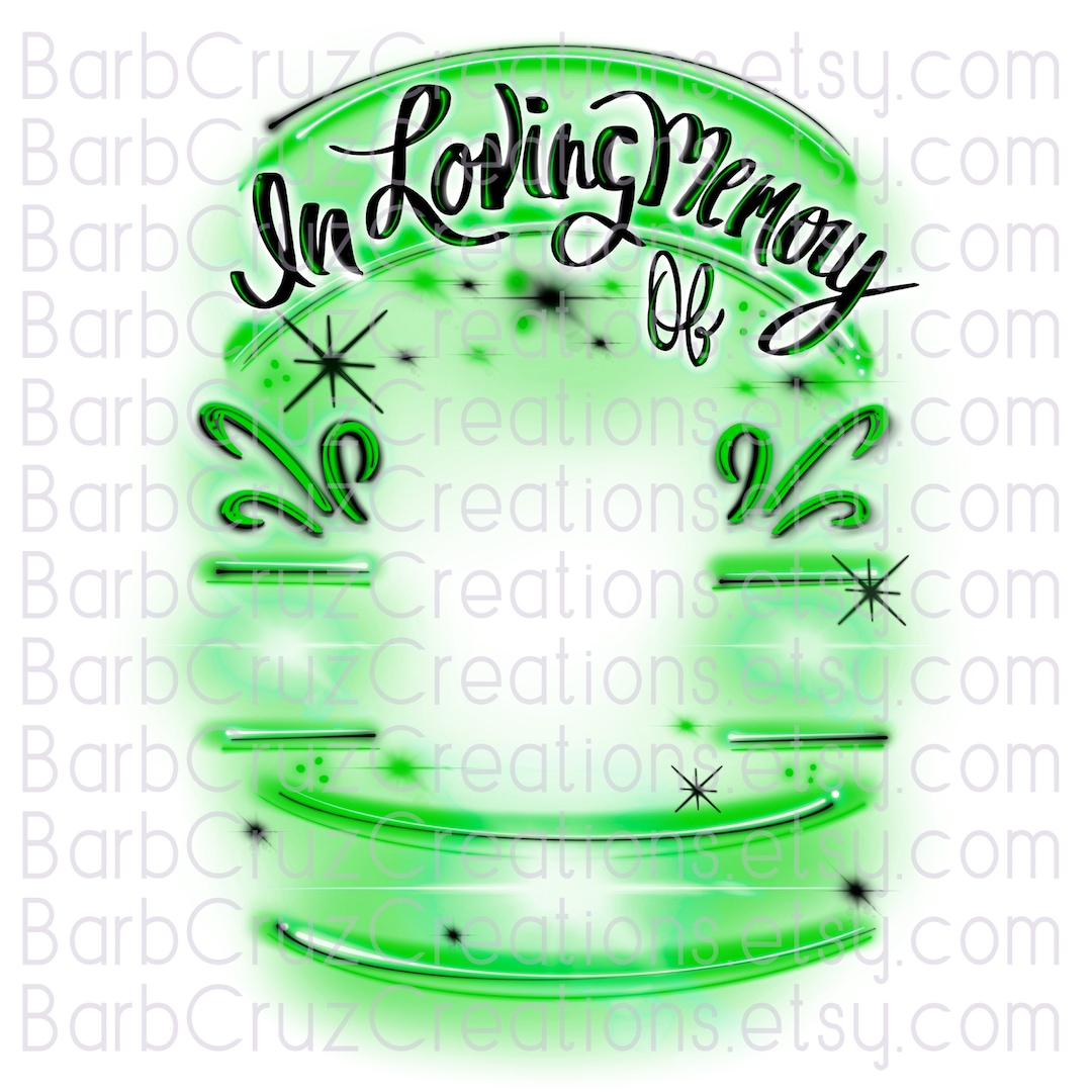 In Loving Memory Of, Green, Lime Green, Bright, Rest in Peace , RIP ...