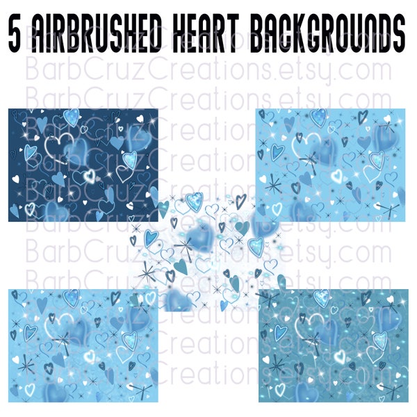 Blue Airbrush Background - Etsy