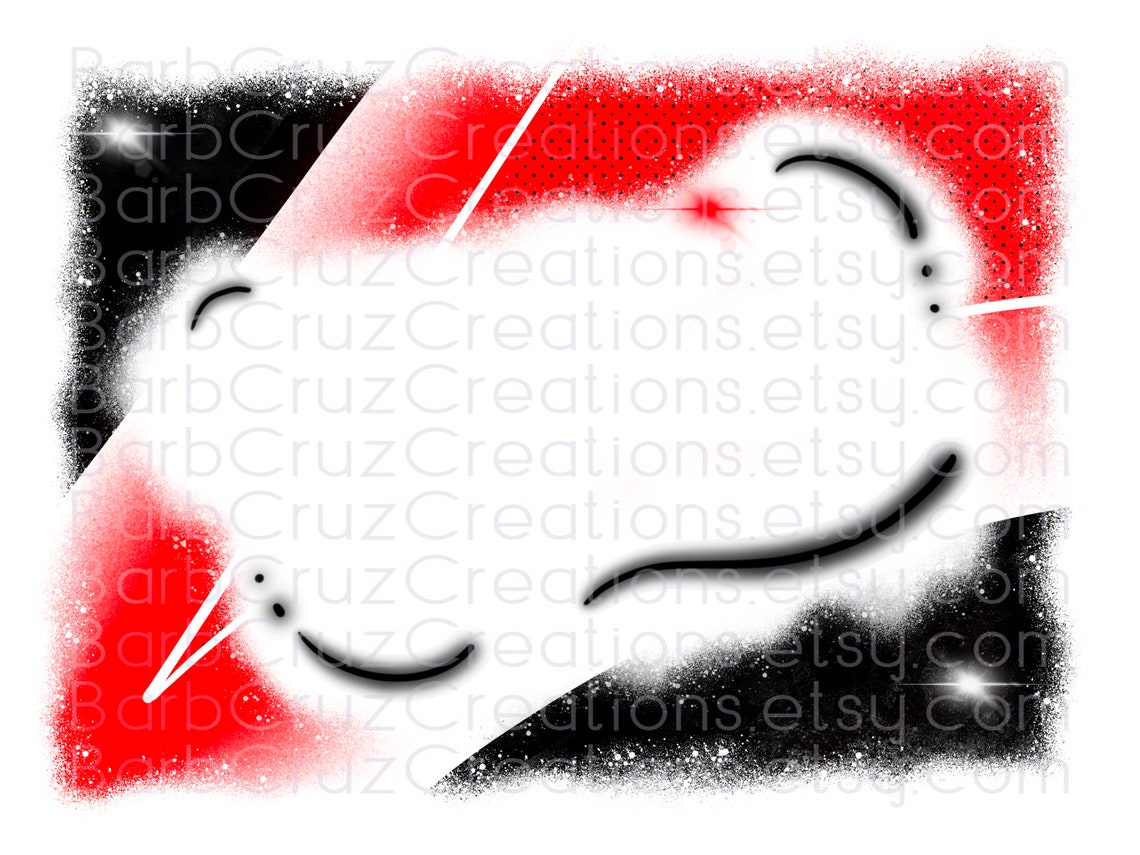 Airbrush Backgrounds, Red, White, Black, Airbrush Png, Sublimation ...