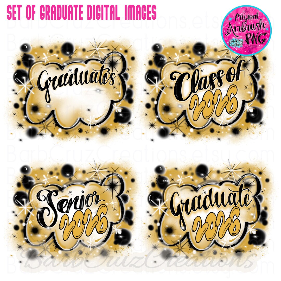 Airbrush Senior 2026, Graduation Graffiti Design (digital Download ...