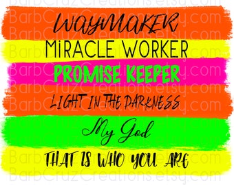 Waymaker Way Maker Promise Keeper Instant Download Digital | Etsy