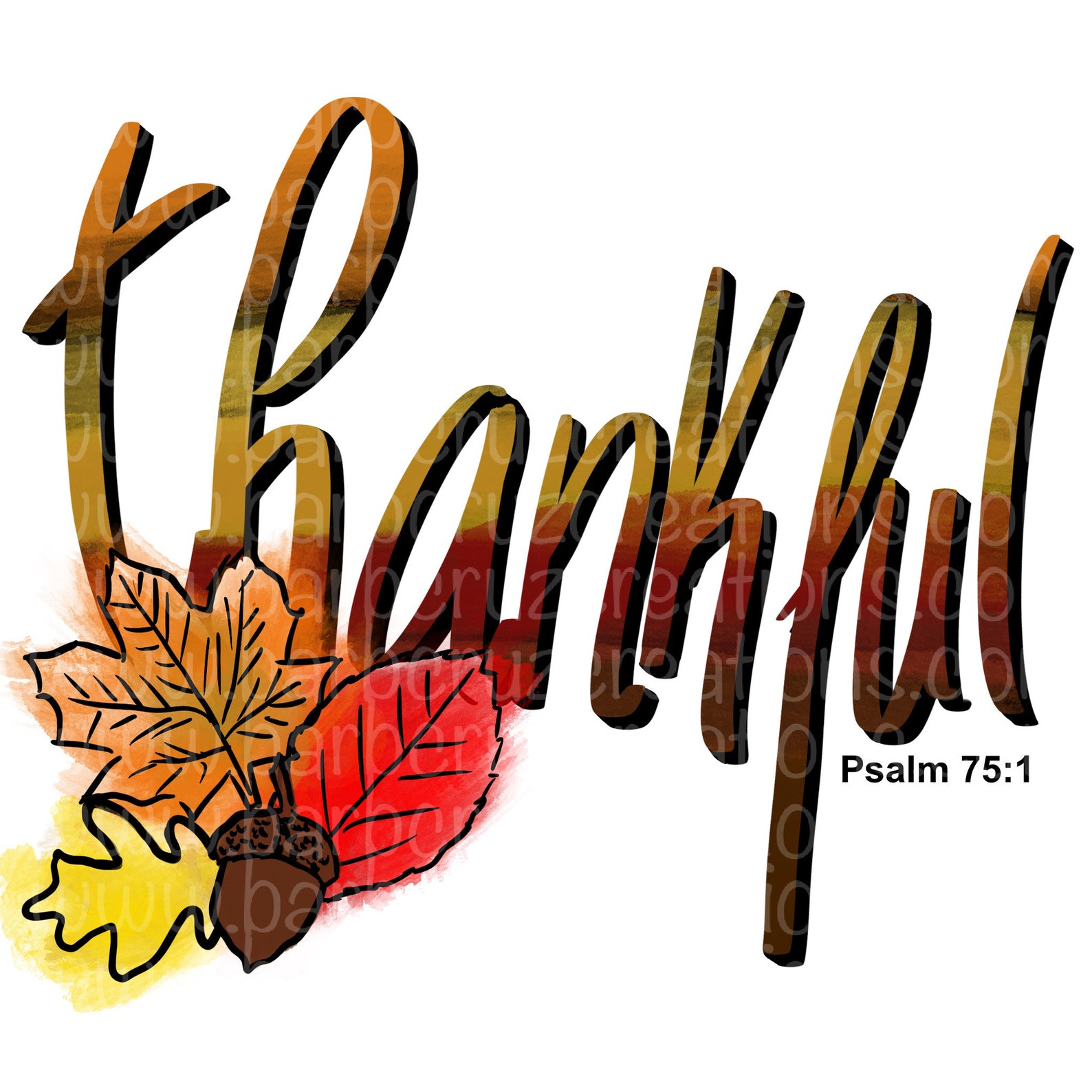 Pumpkins Fall Thanksgiving Leaves Acorn Thanksgiving - Etsy