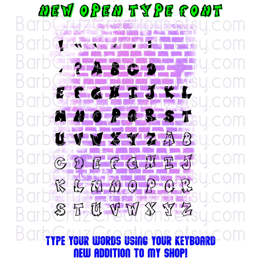 Airbrush Font Png, Graffiti Letters Open Font Type, Add to Airbrush ...