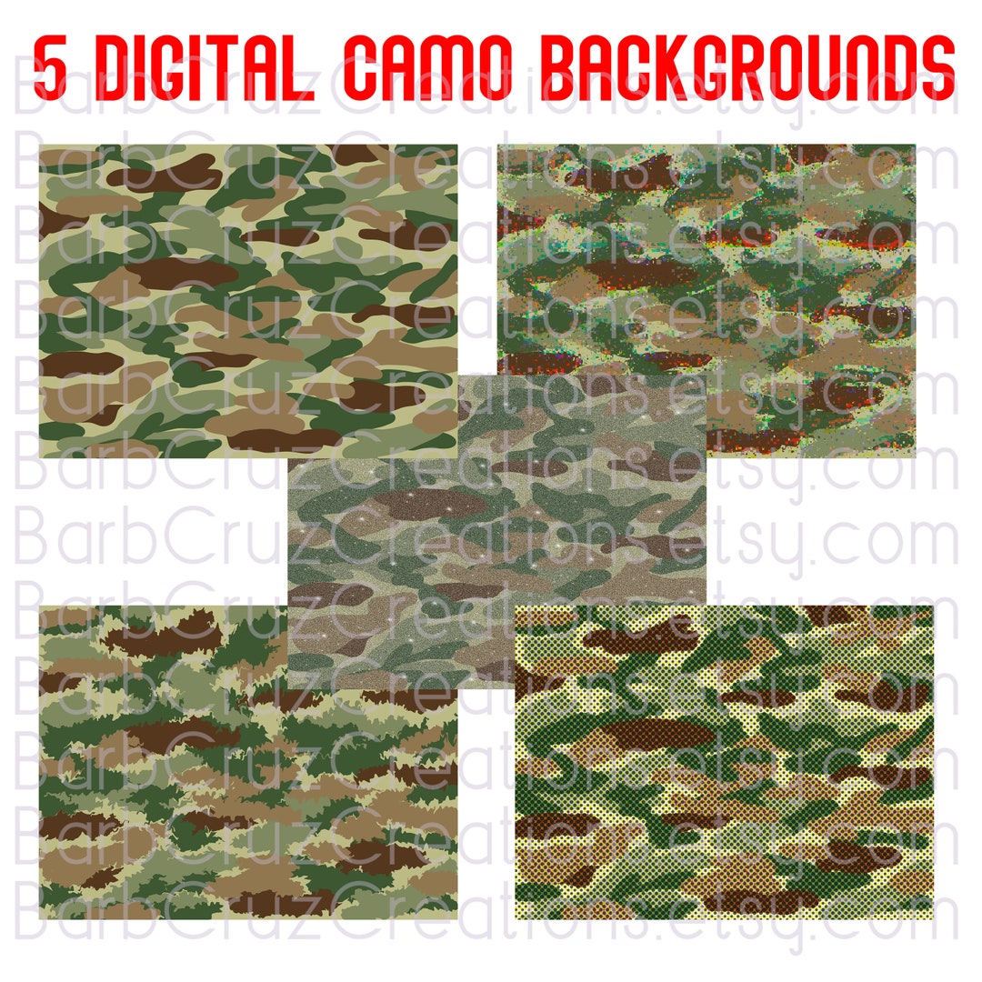 Camouflage / Digital Paper PNG / Background / Bundle / Tumblers PNG ...