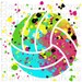 Volleyball, Sports, Splatter Paint, Background, Instant Download ...