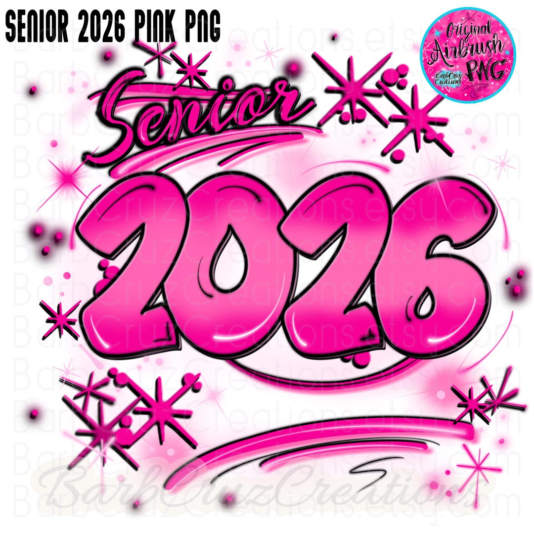 Airbrush Png, Senior 2026, Graffiti Pink Airbrushed Designs ...