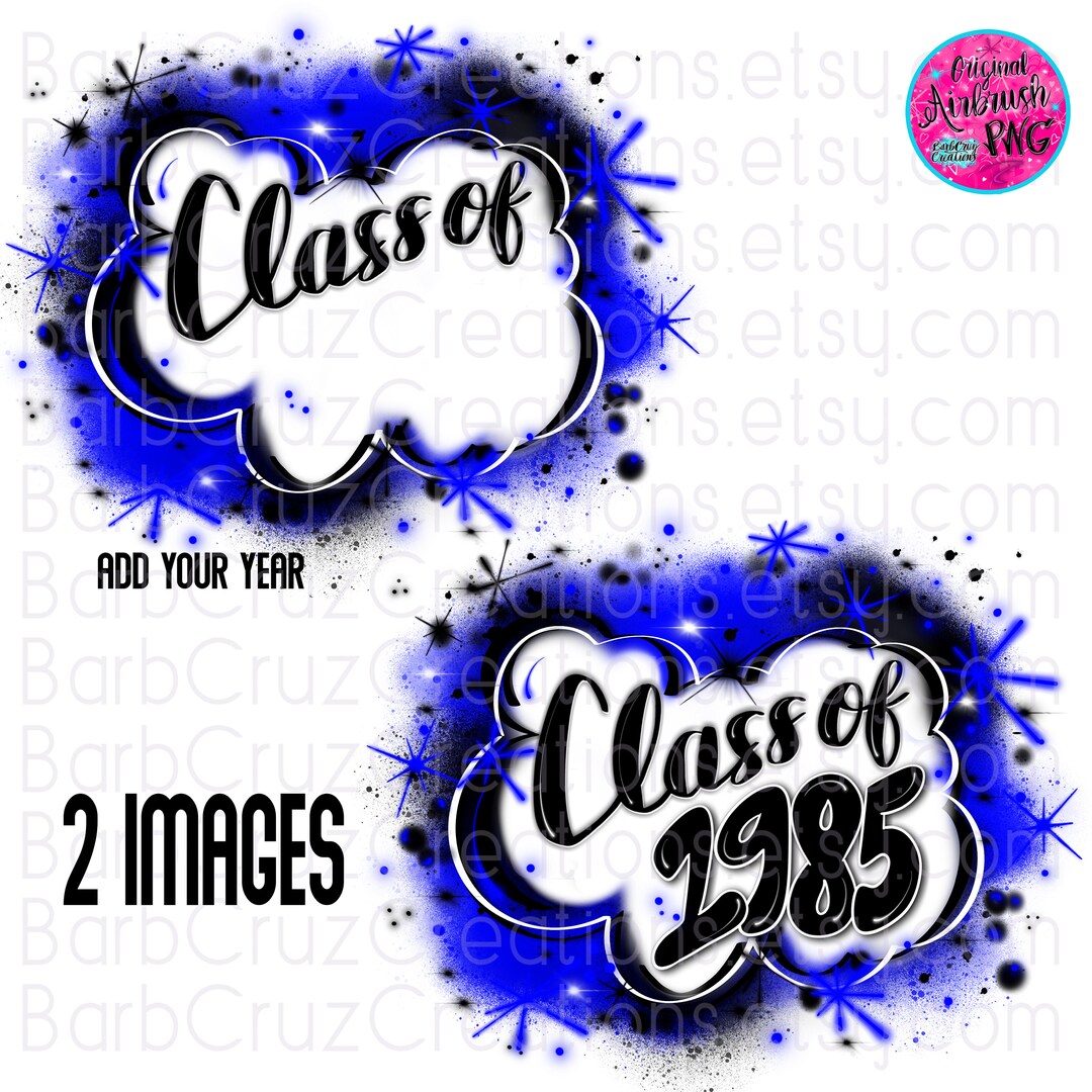 Airbrush Class of 1985, Sublimation Design, Digital Download, Brick ...