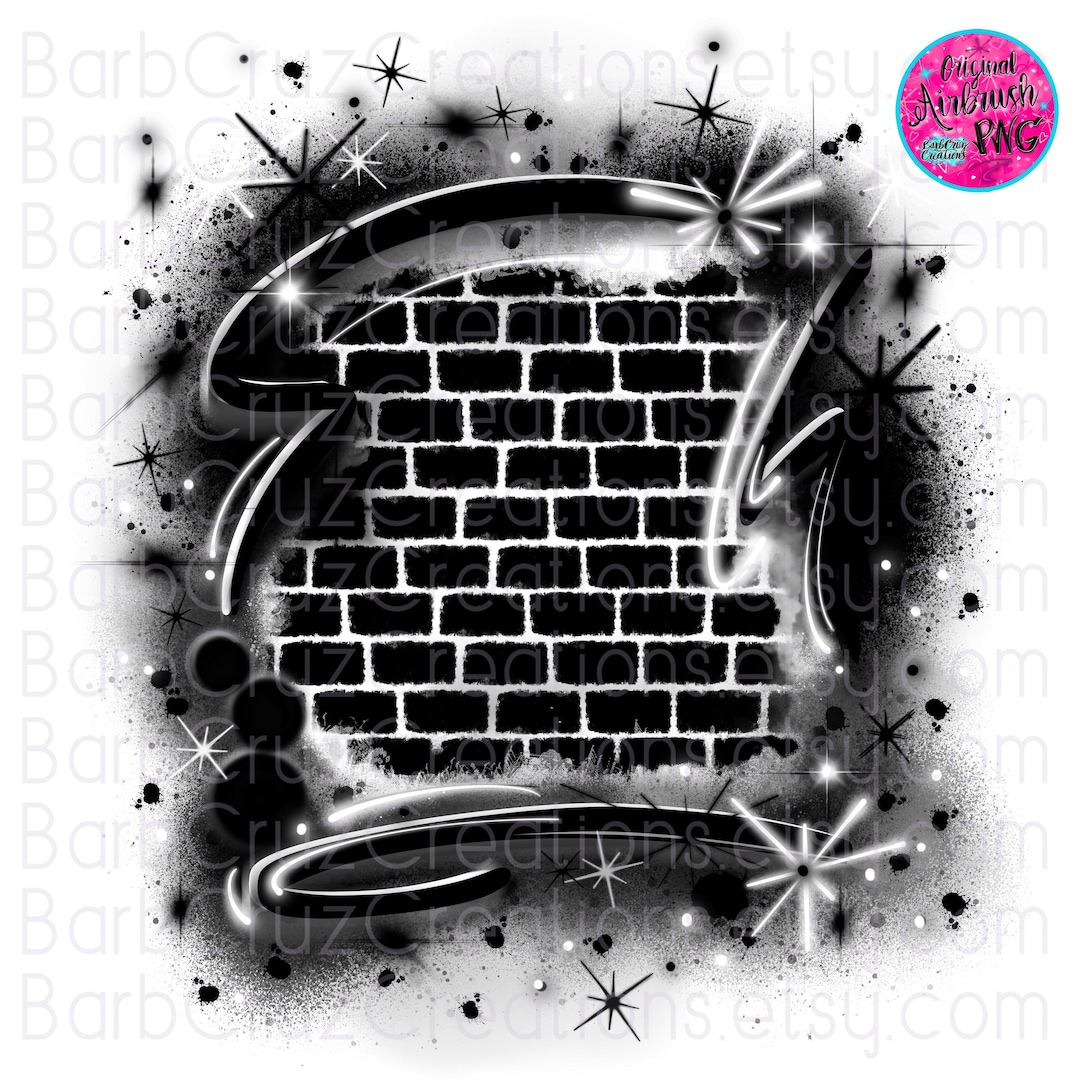 Airbrush Png, Brick Wall, Background, Digital Airbrush, Graffiti Wall ...