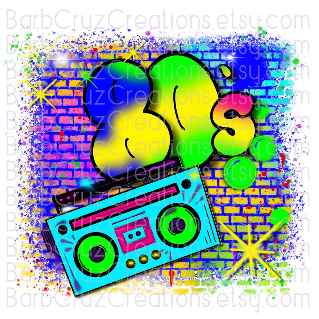 Airbrush Png, Background, 80's, Boom Box, Graffiti Designs, 80's ...