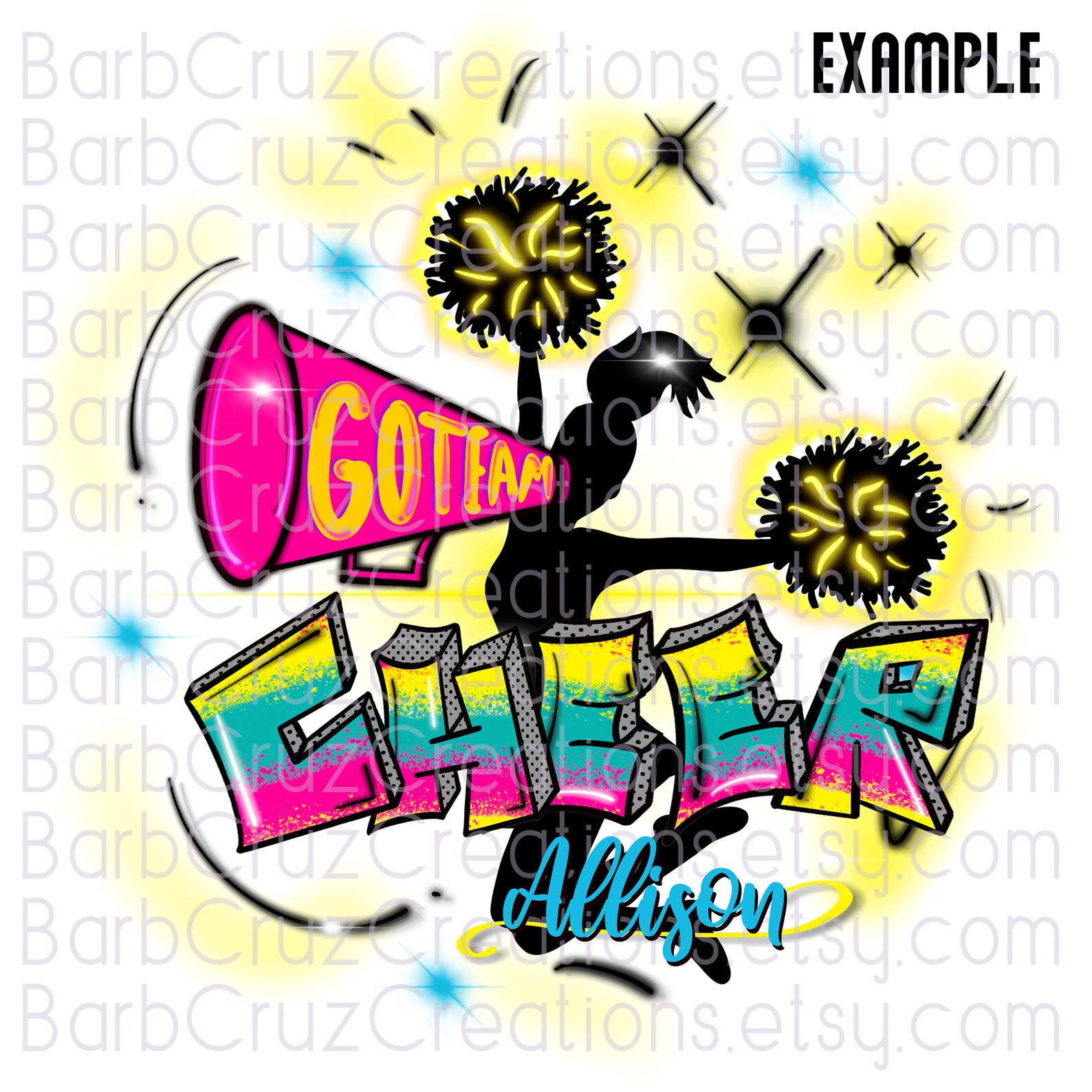 Graffiti Letters Cursive Airbrush Alphabet Airbrush Font | Etsy