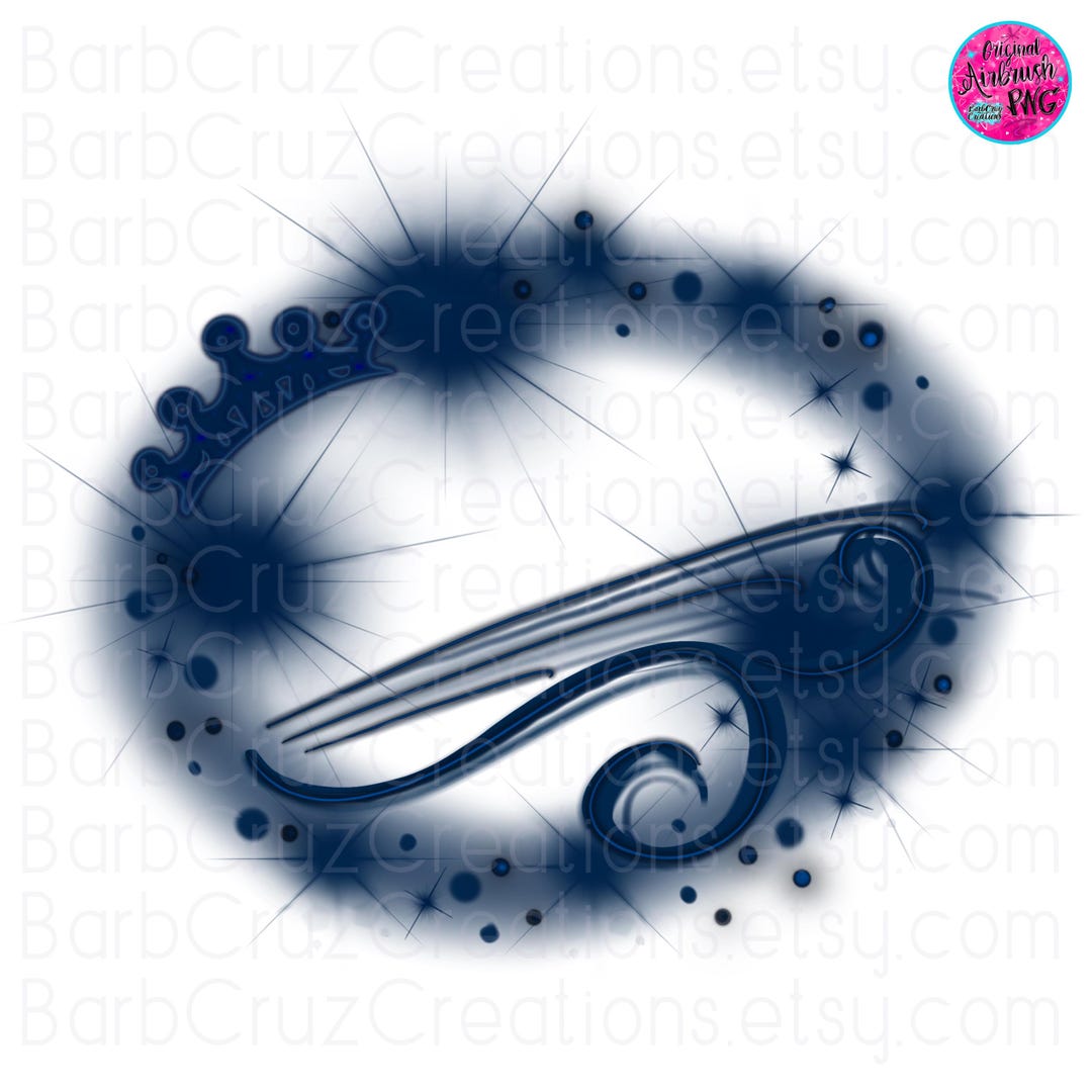 Airbrush Backgrounds, Dark Blue Airbrush Background With a Crown ...