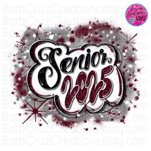 Airbrush Png, Senior 2025, High School, Class of 2025, Graduate ...
