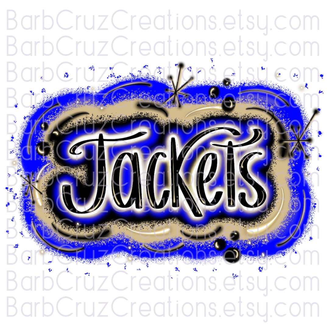 Jackets, Blue, Gold, Black, Team Spirit, Airbrush, Clipart, Airbrush ...