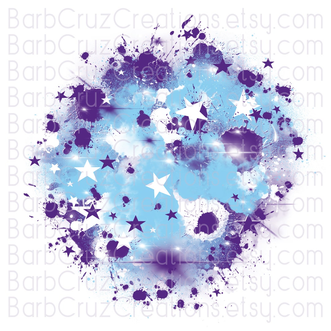 Star Burst, Airbrush, Digital, Clipart, Png, Sublimation Designs ...