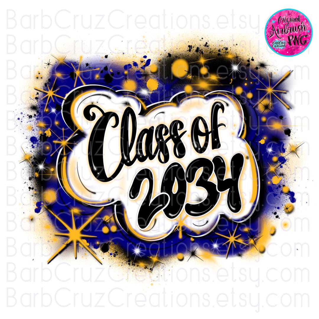 Airbrush Png, Class of 2034, High School, Graduate, Digital Airbrush ...