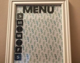 DIGITAL ITEM: Menu Board Embroidery design 5x7 6x10 and 8x12