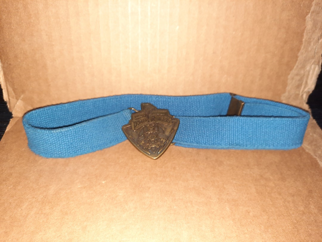 Vintage 1990s Mighty Morphin Power Rangers Blue Ranger Kids Belt - Etsy