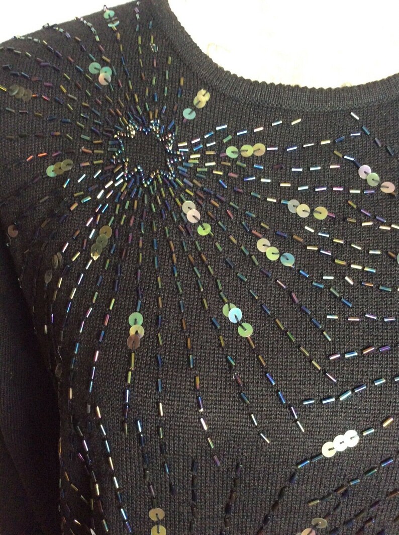 Terazzo Embroidered Dazzle Bling Beaded Bedazzled Firework Star Sequin ...