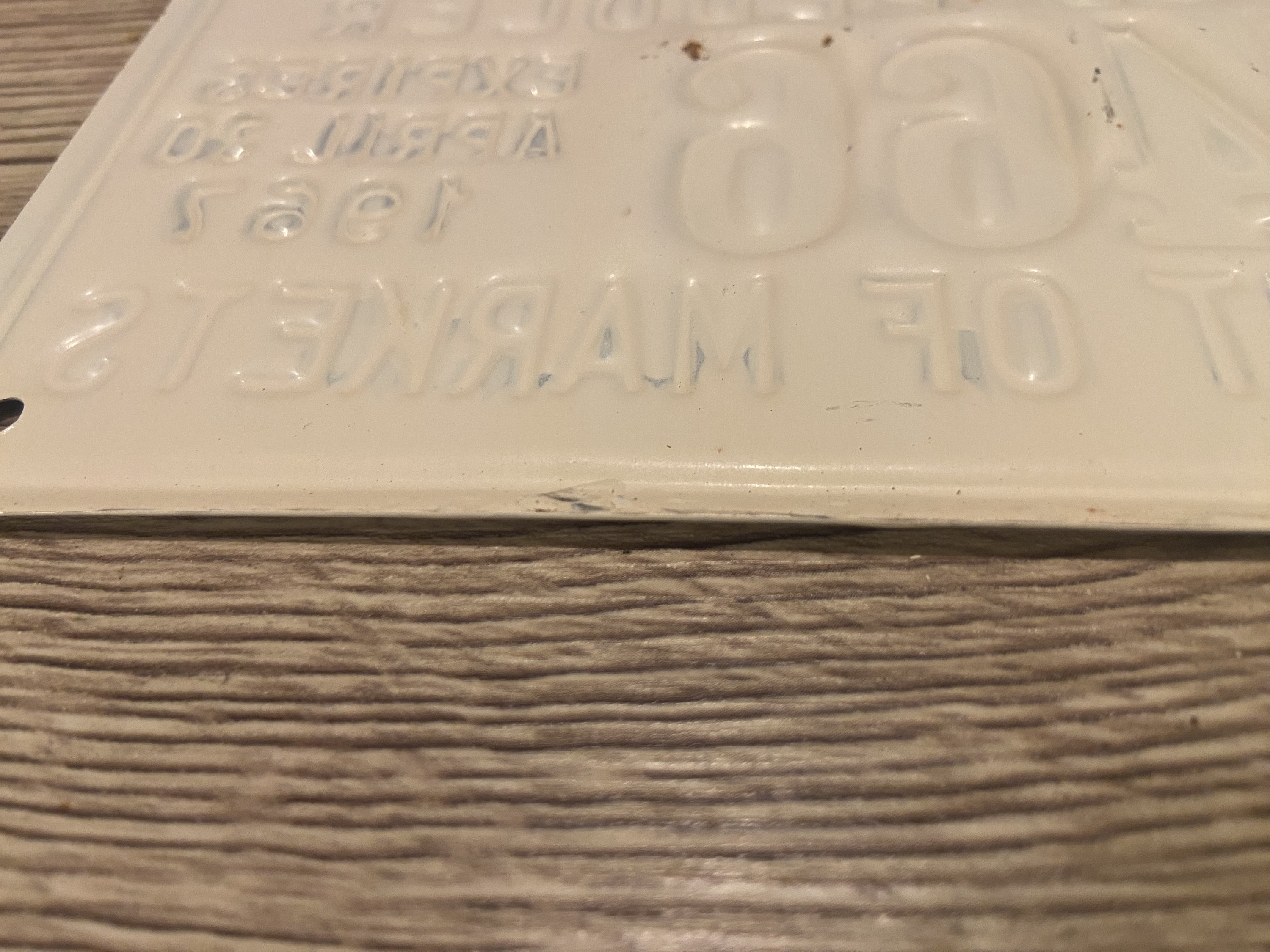 Vintage 1967 New York City Push Cart Licensed Peddler License Plate ...