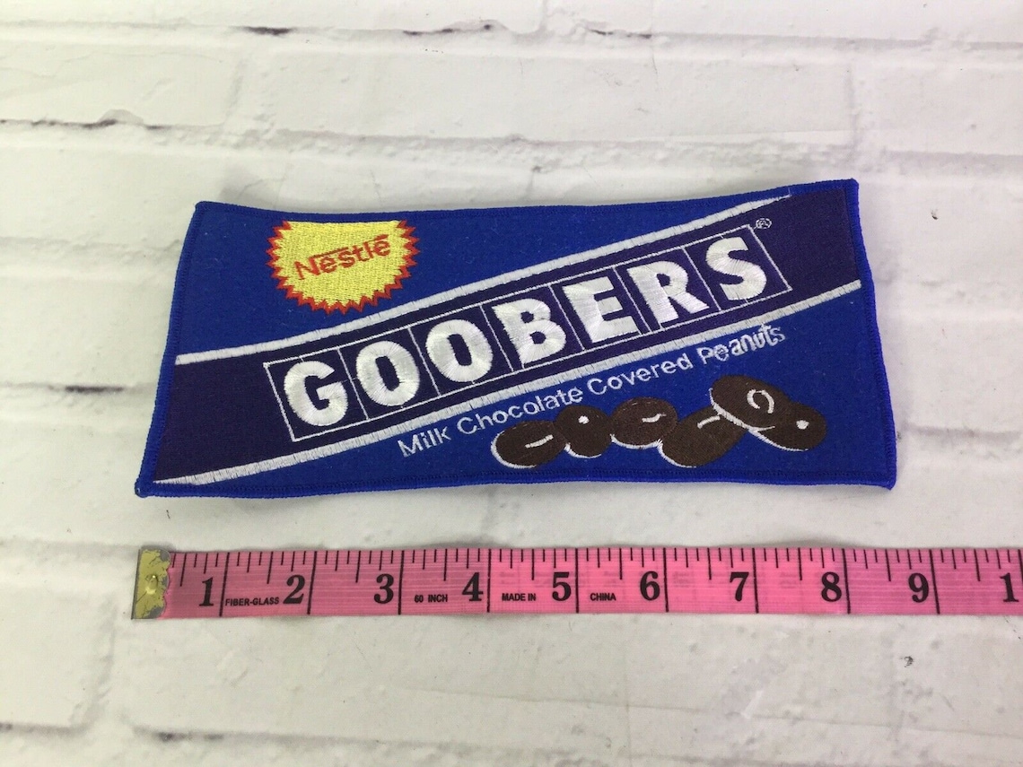 Vintage Nestle Goobers Chocolate Covered Peanuts Candy Sew on Patch for ...