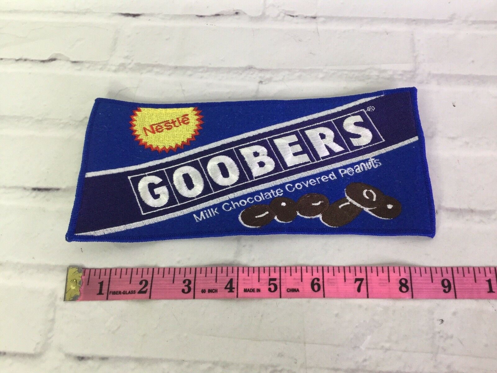 Vintage Nestle Goobers Chocolate Covered Peanuts Candy Sew on Patch for ...