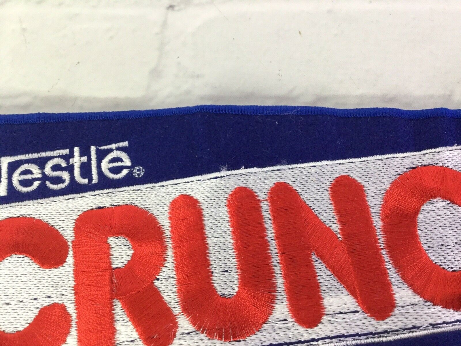Vintage Nestle Crunch Chocolate Crisped Rice Candy Bar Sew on Patch for ...