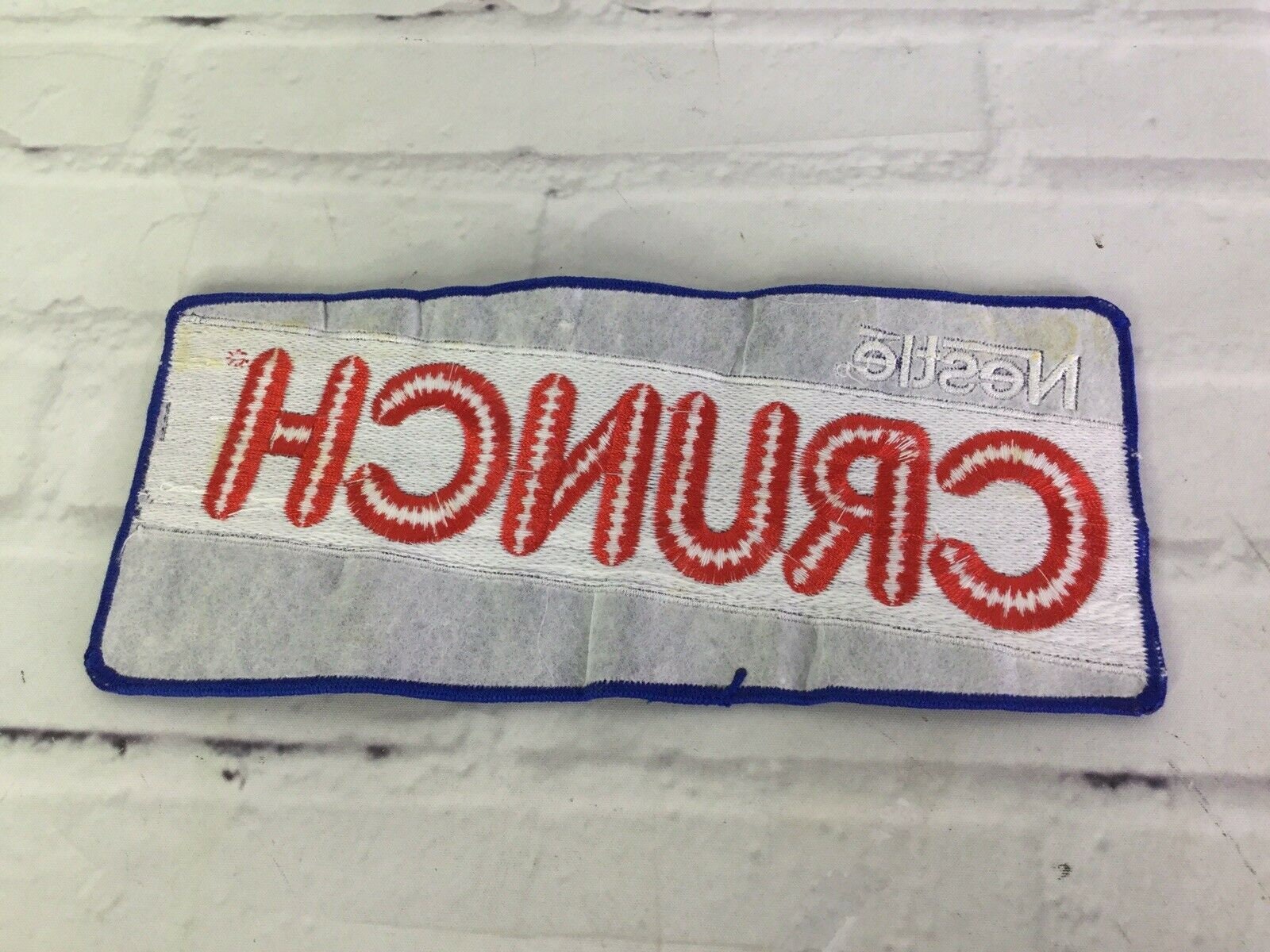 Vintage Nestle Crunch Chocolate Crisped Rice Candy Bar Sew on Patch for ...