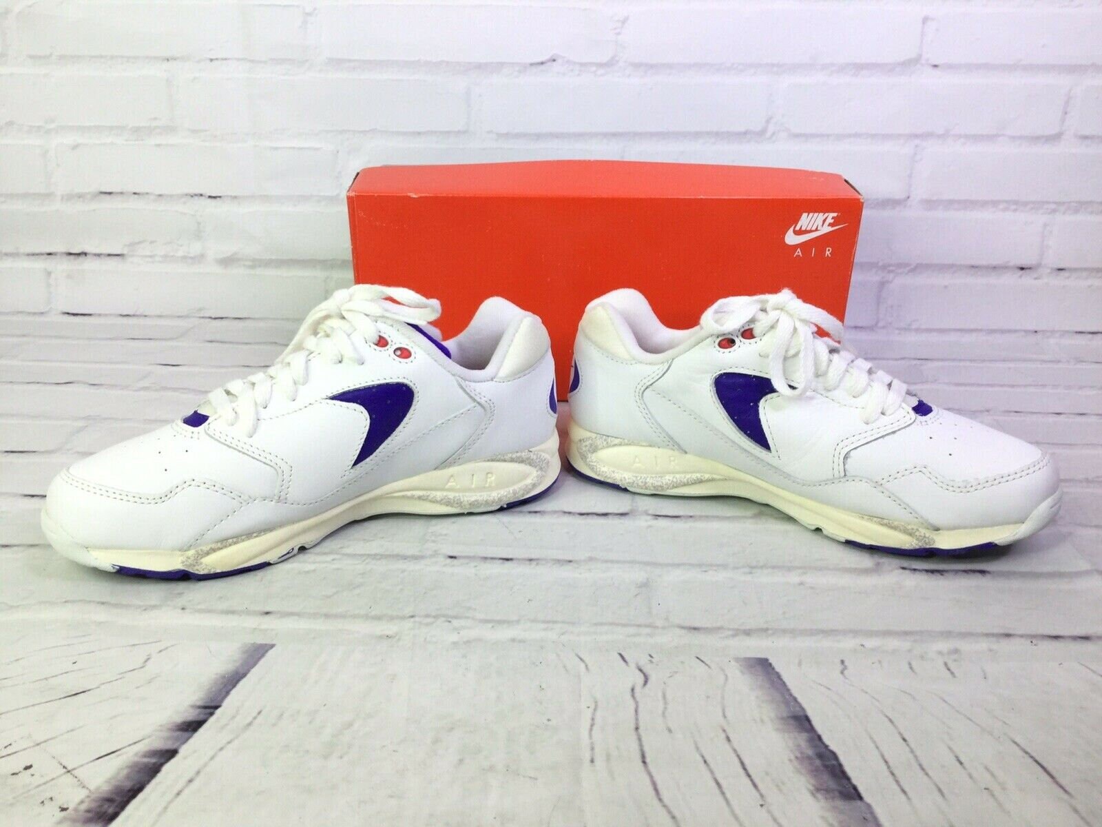 Vintage Nike Air Healthwalker Plus Walking White Cobolt Sneaker Shoe ...