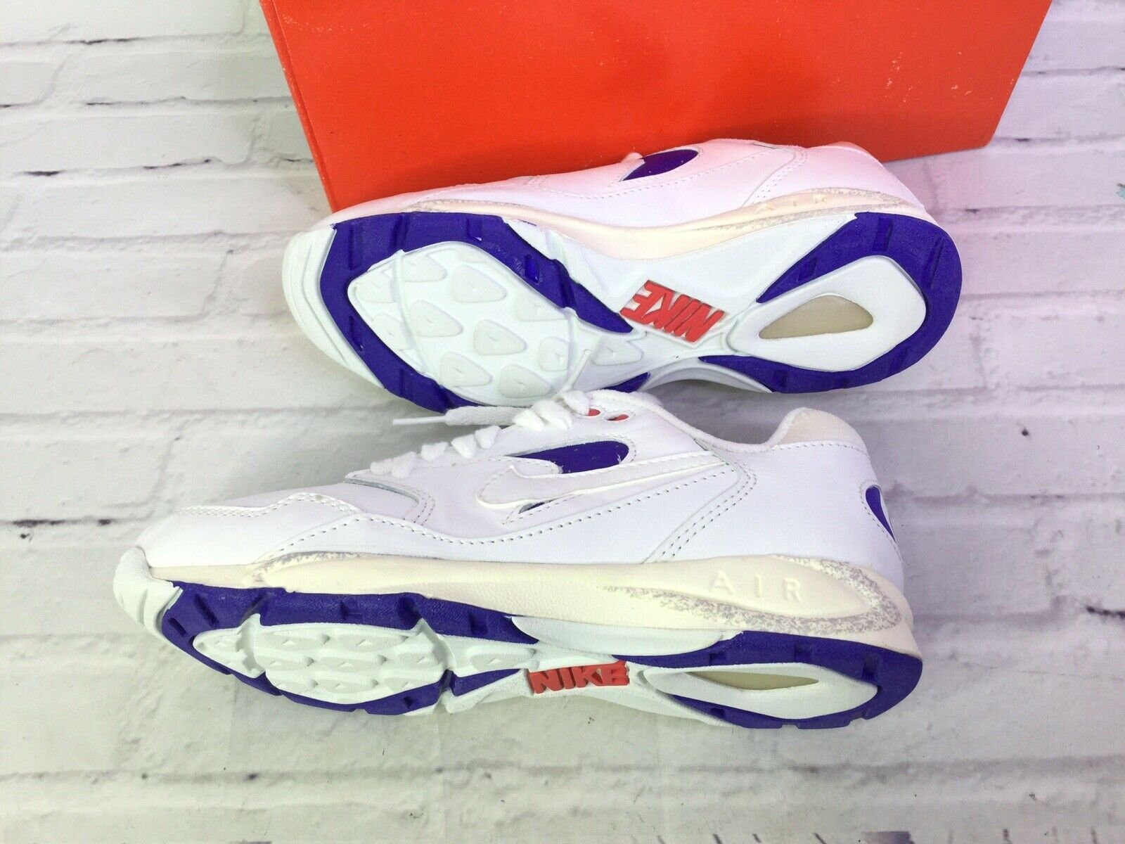 Vintage Nike Air Healthwalker Plus Walking White Cobolt Sneaker Shoe ...