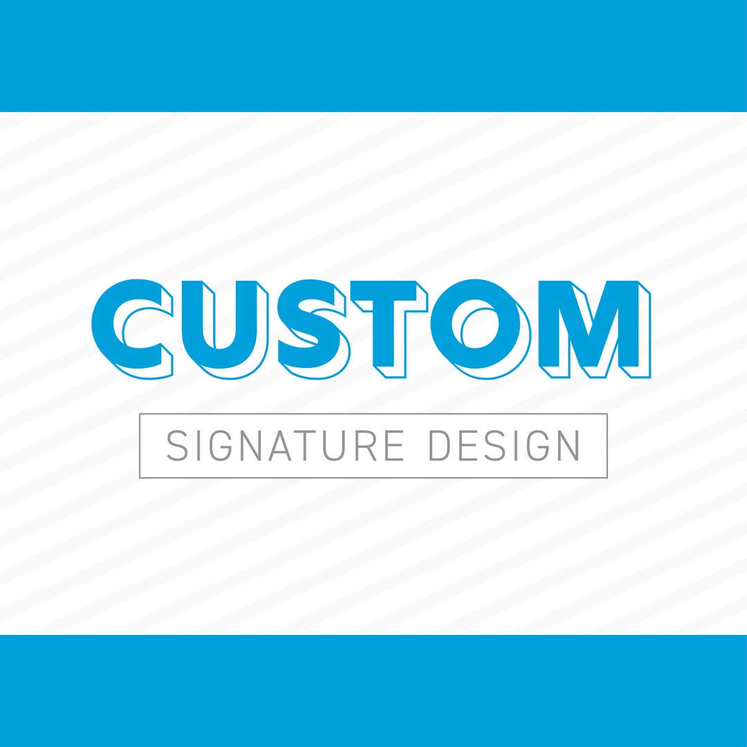Custom Signature Design - Etsy
