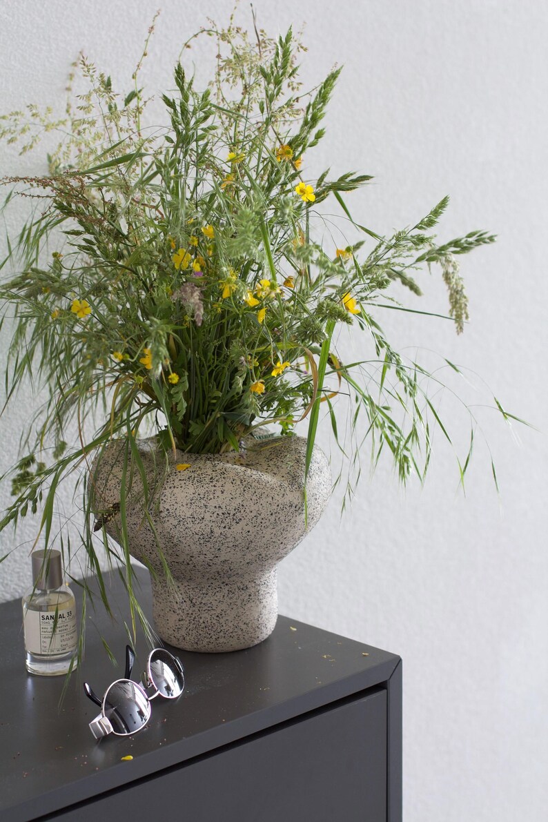 Handmade Beige Ceramic Vase: Minimalist Sculptural Home Decor, Les ...