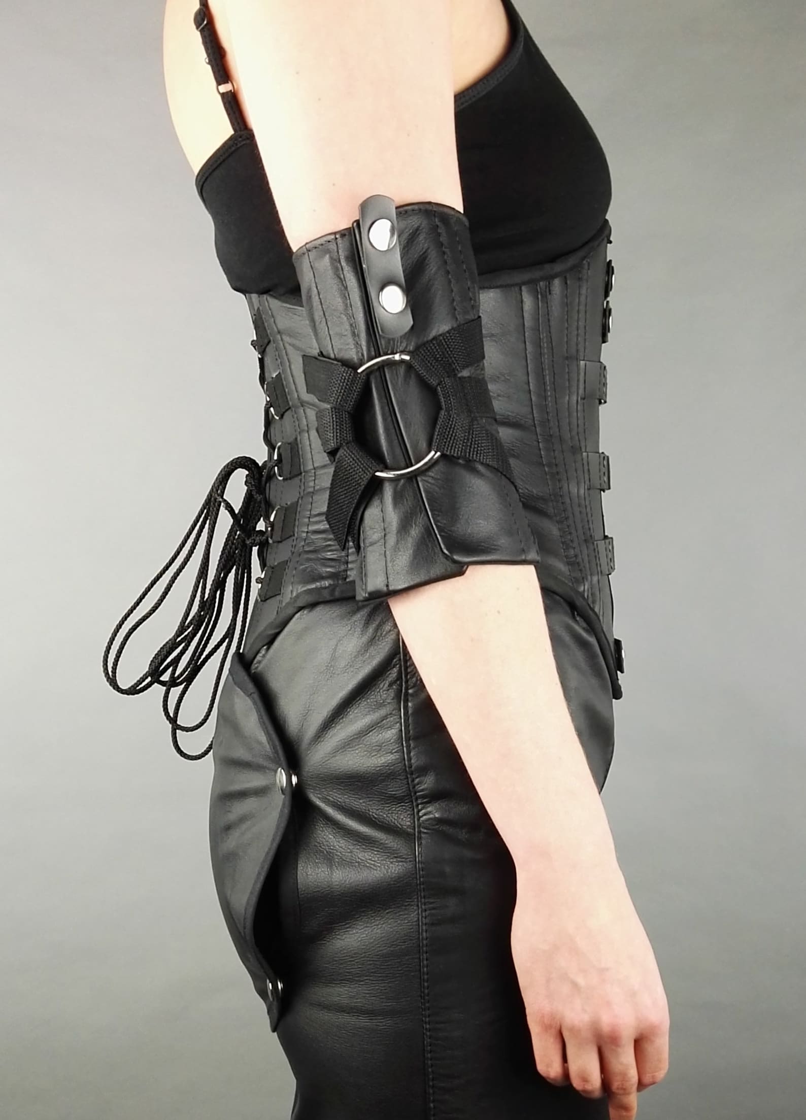 Steel Boned Corset With Bondage Armbinders - Etsy Norway