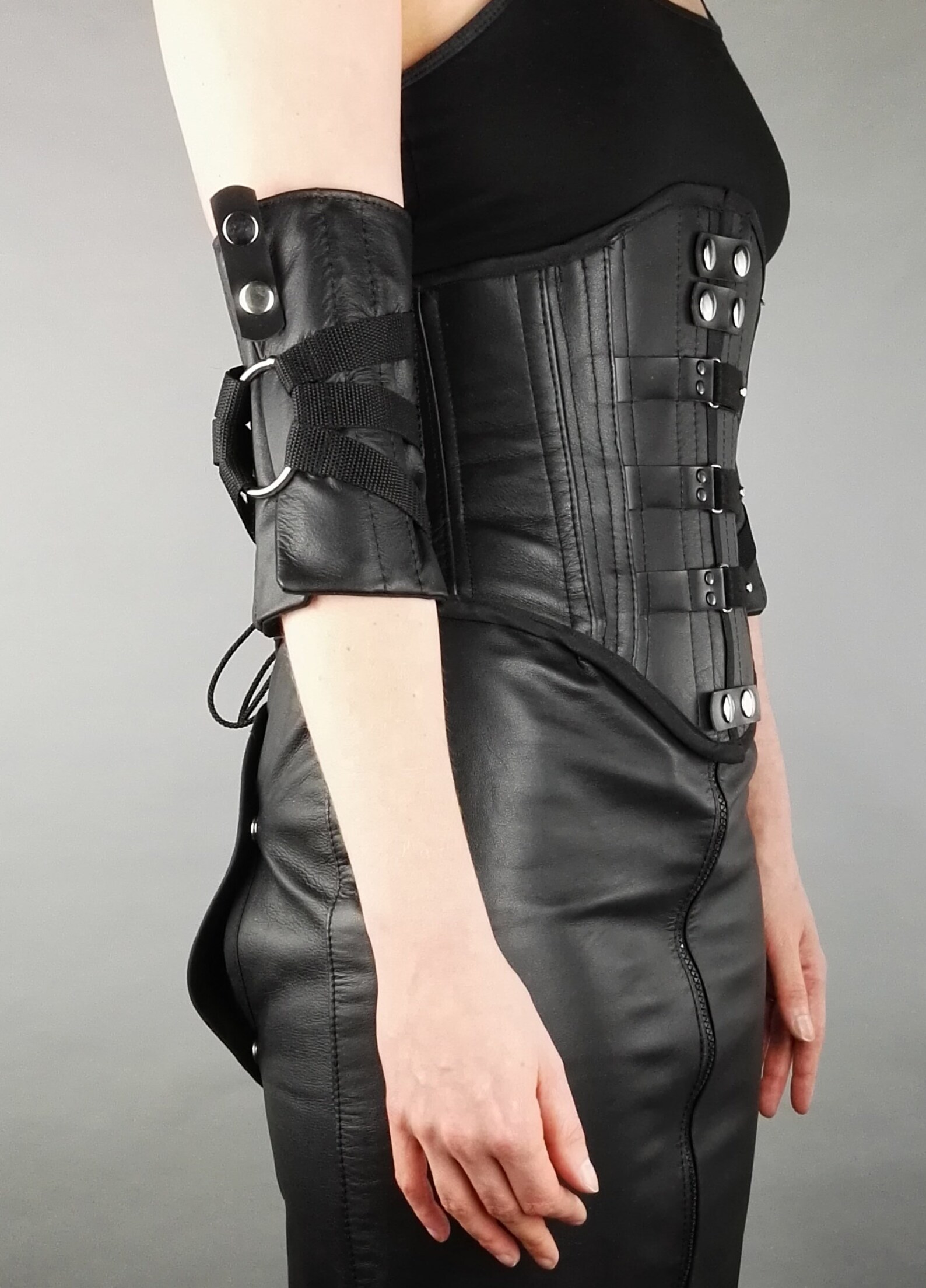 Steel Boned Corset With Bondage Armbinders - Etsy