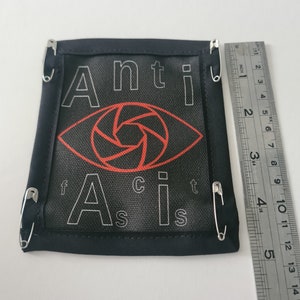 Anti Fascist, Anti AI Pin on Patch (organic Cotton) With Safety Pins - Etsy