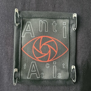 Anti Fascist, Anti AI Pin on Patch (organic Cotton) With Safety Pins - Etsy
