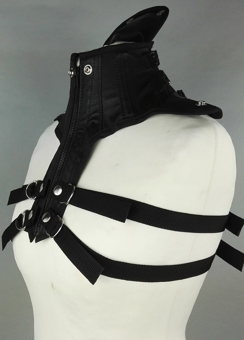 Leather Posture Collar Bdsm Neck Corset - Etsy