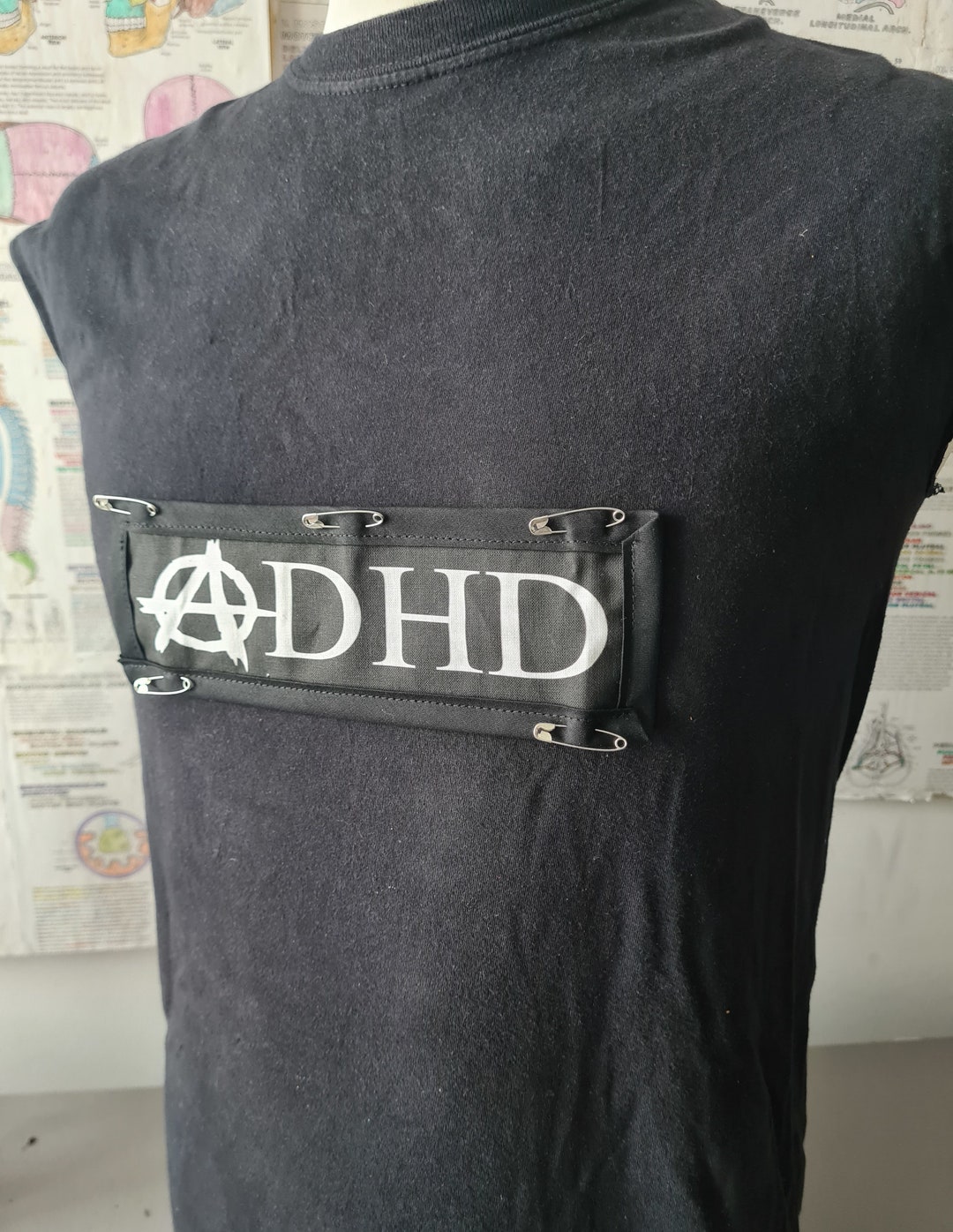 ADHD Anarchy Patch: Embrace Your Nonconformist Identity With a Bold Pin ...
