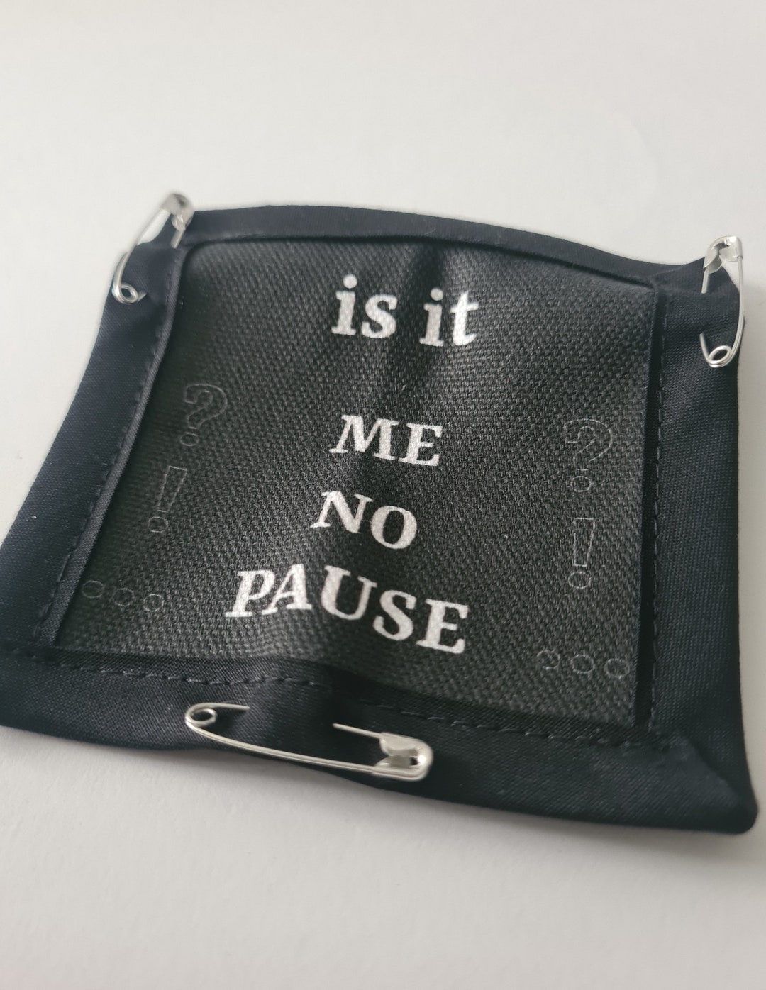Menopause Pin on Patch (organic Cotton) With Safety Pins - Etsy