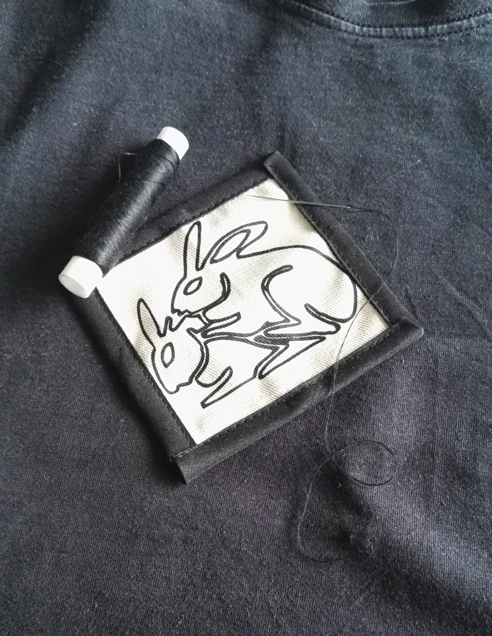 Rampant Rabbit Printed Patch Pin / Sew On - Etsy UK