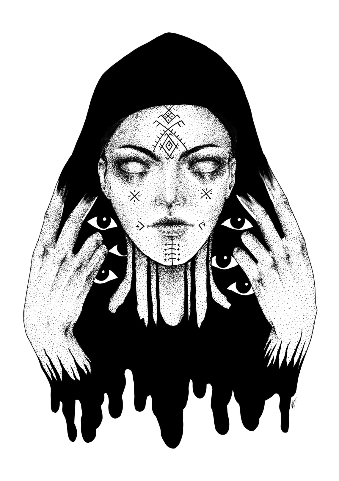 Baraka Art Print | Amazigh Woman Illustration - Etsy