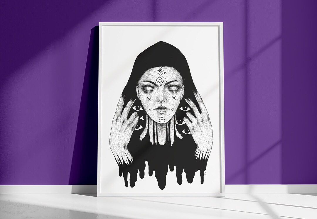 Baraka Art Print | Amazigh Woman Illustration - Etsy