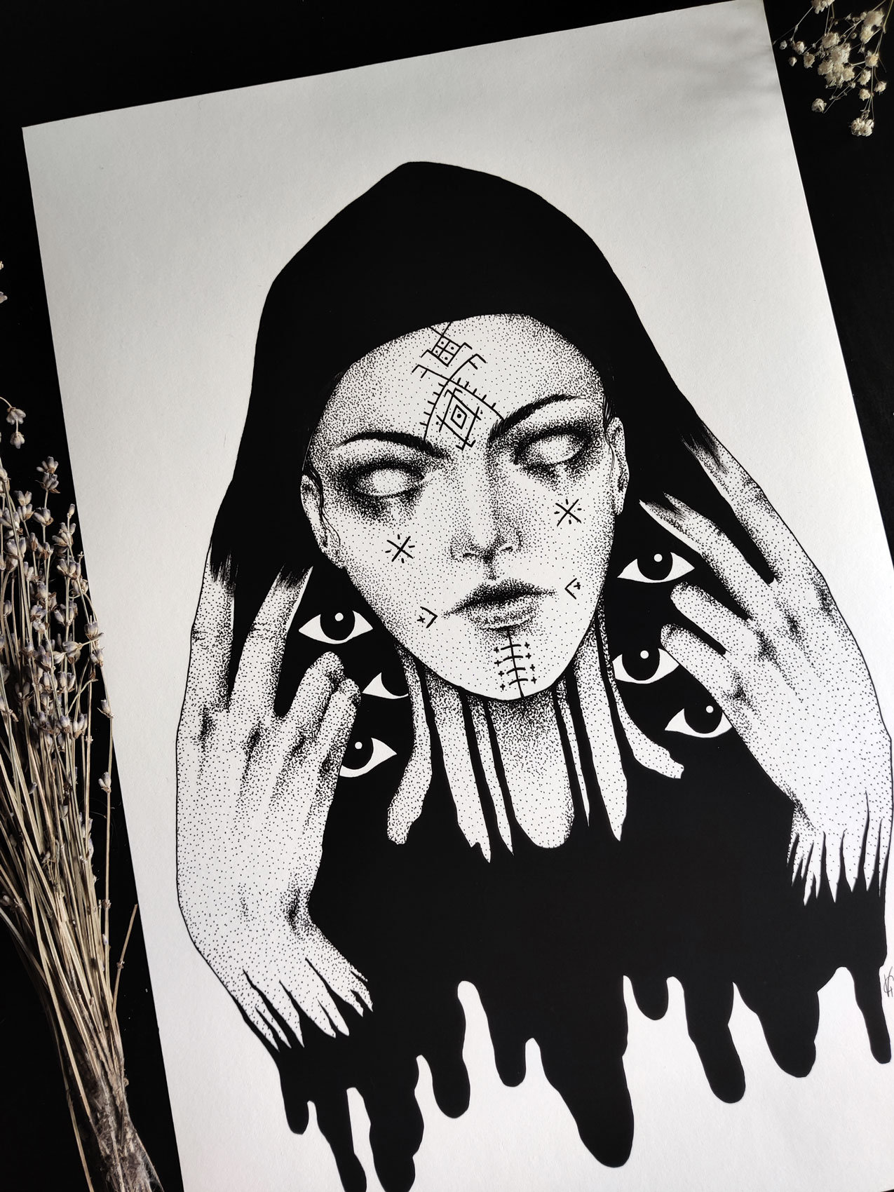 Baraka Art Print | Amazigh Woman Illustration - Etsy