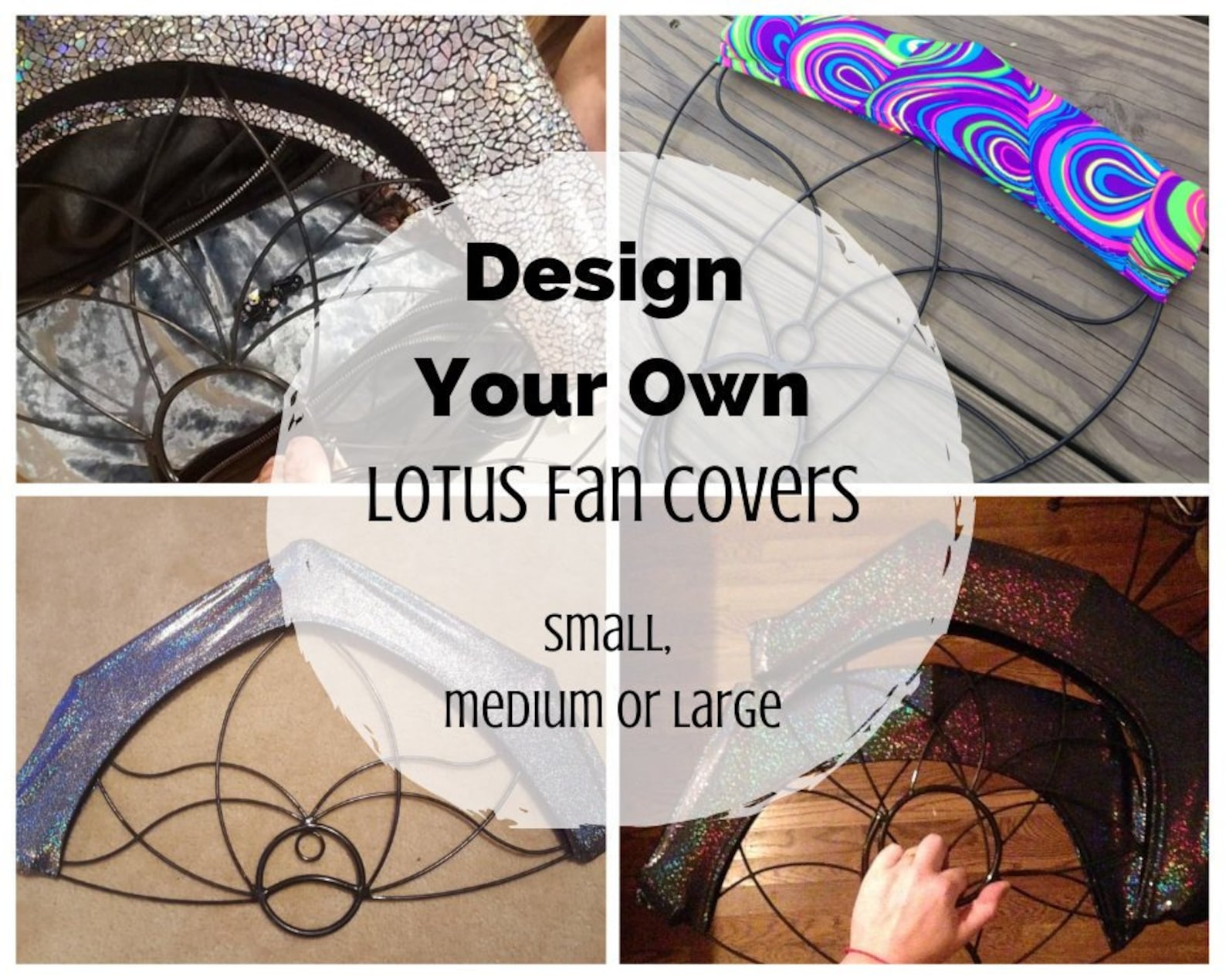 Design Your Own Lotus Fan Covers - Etsy